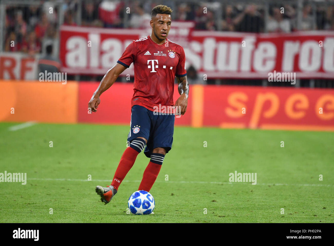 Munich, Deutschland. 28th Aug, 2018. Corentin TOLISSO (FC Bayern Munich ...