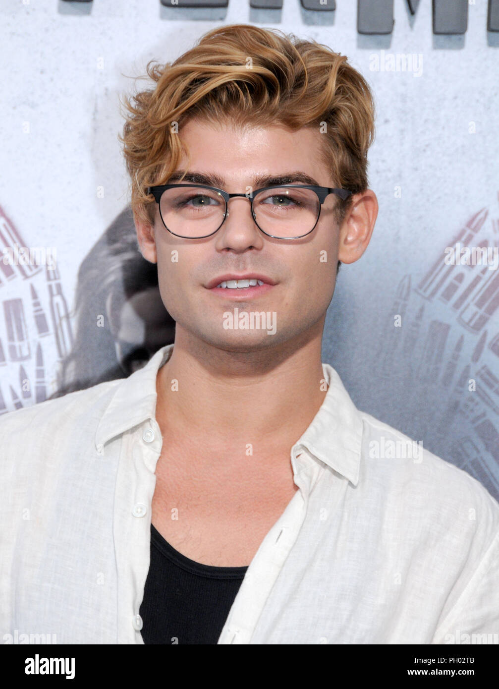 Los Angeles, USA. 28th Aug 2018. Actor Garrett Clayton attends the ...