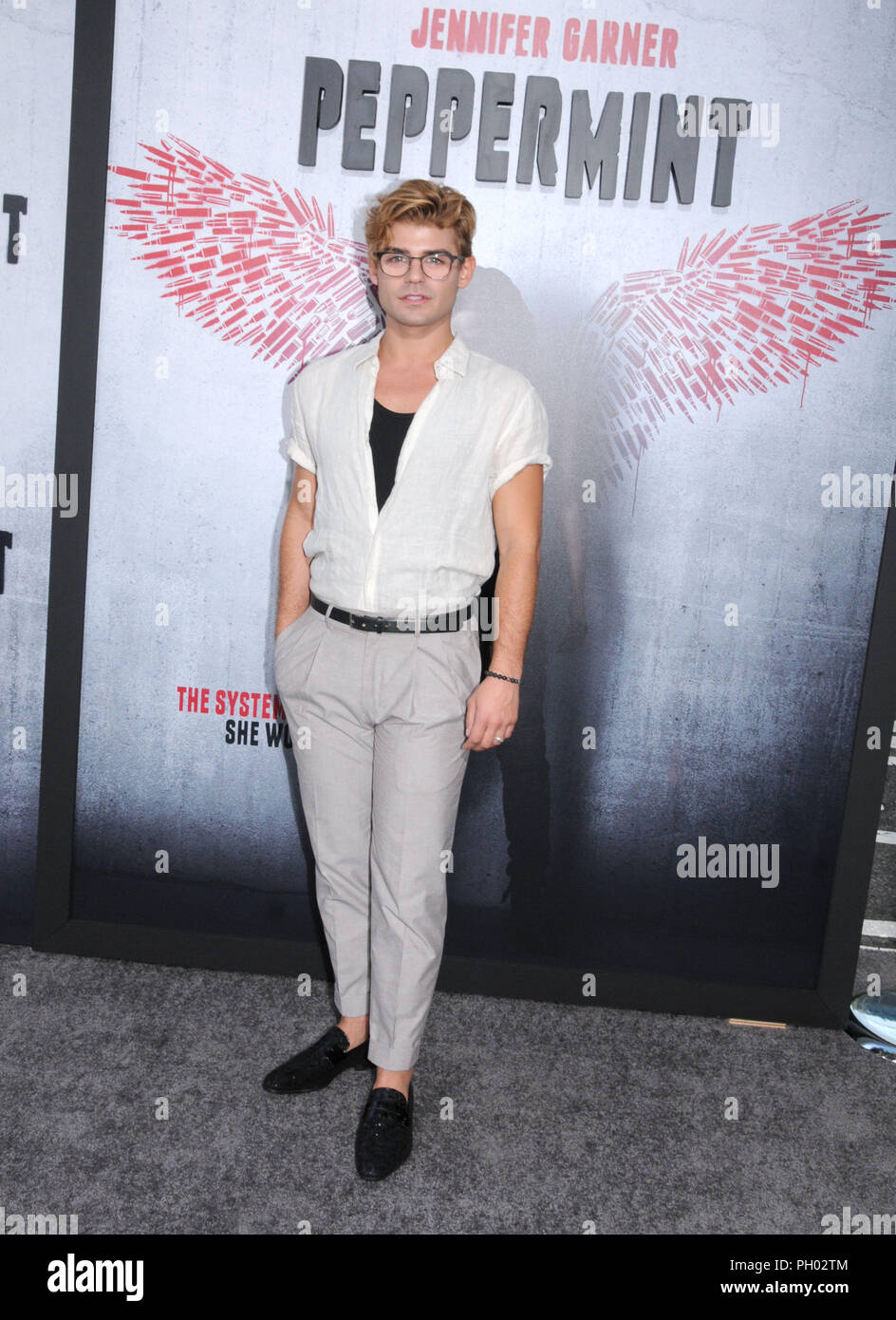 Los Angeles, USA. 28th Aug 2018. Actor Garrett Clayton attends the ...
