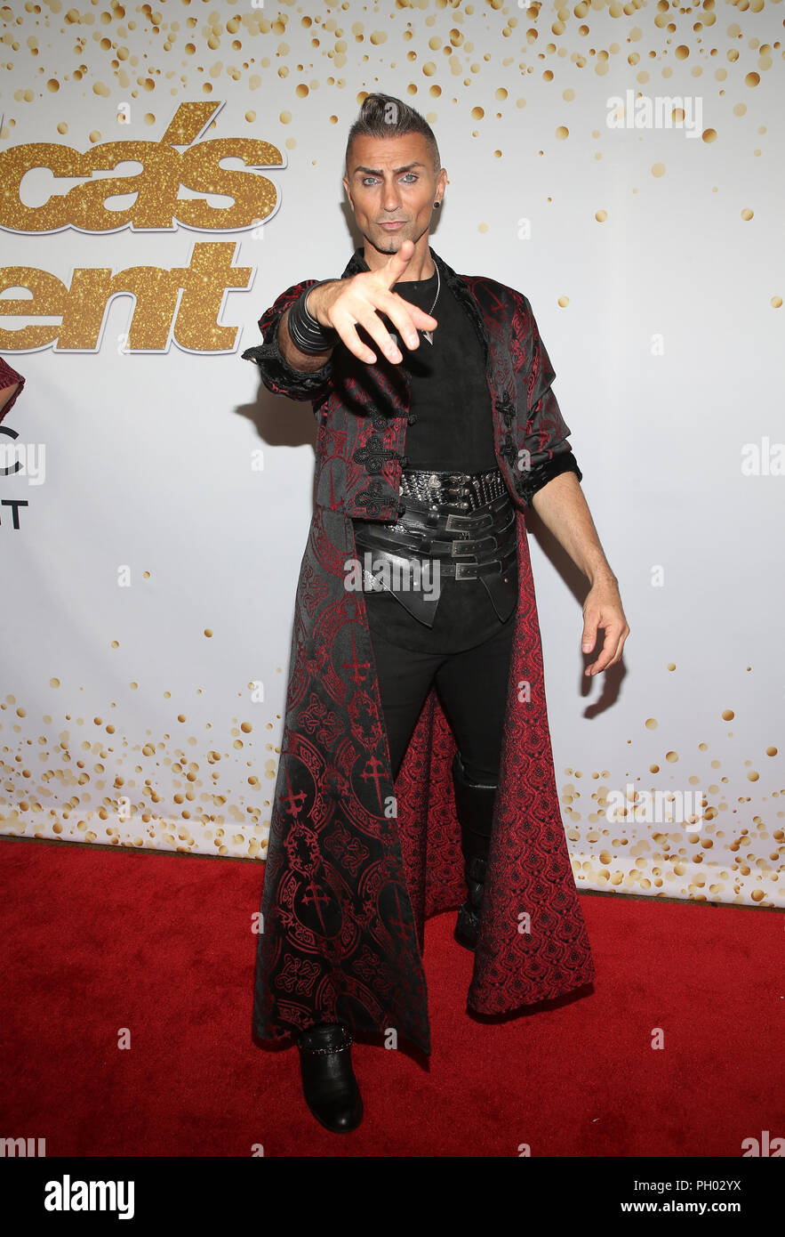 28 August 2018- Hollywood, California - Aaron Crow. "America's Got ...