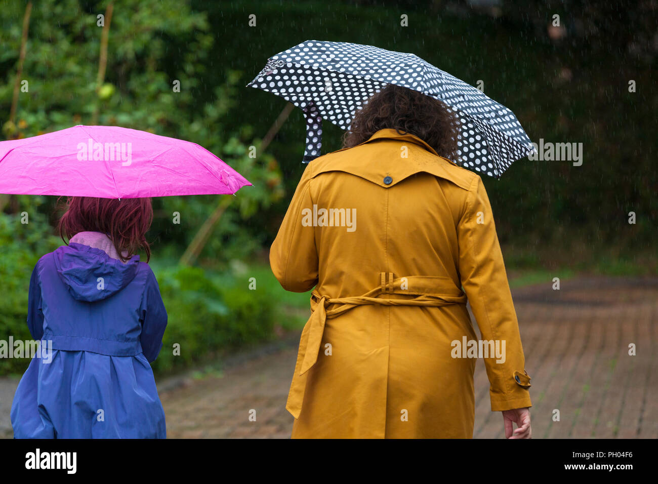 Ashford, Kent, UK. 29th Aug, 2018. UK Weather: Pouring with rain and a ...