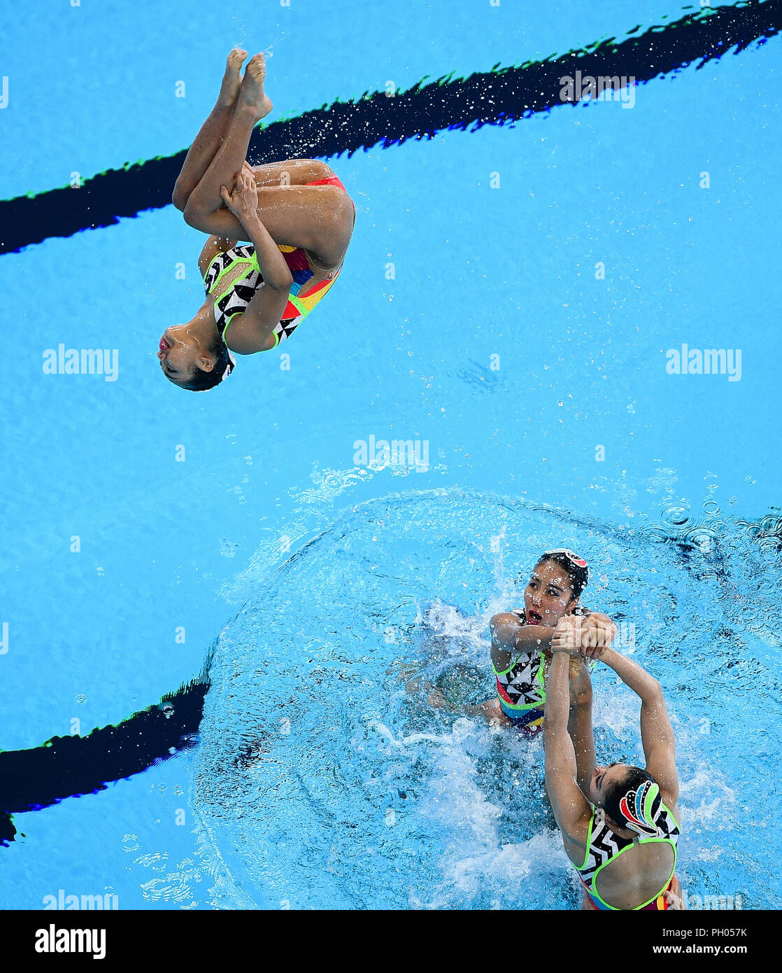 Jakarta, Indonesia. 29th Aug, 2018. Swimmers of Japan compete during ...
