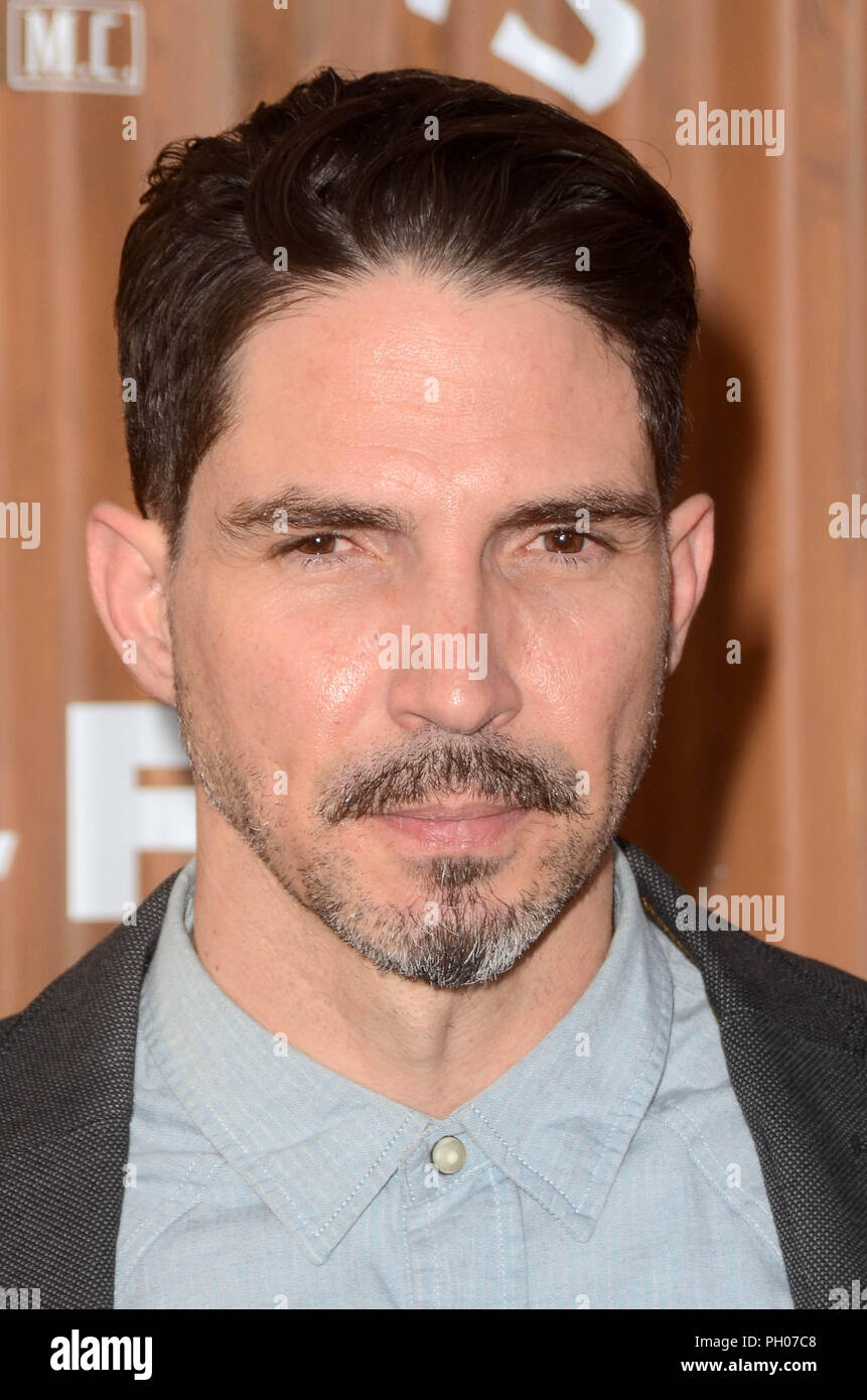 Hollywood, Ca. 28th Aug, 2018. Maurice Compte at the Mayans M.C. red ...