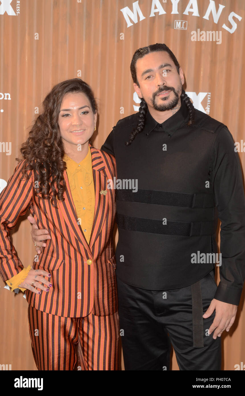 Hollywood, Ca. 28th Aug, 2018. Mia Keller and Gino Vento at the Mayans ...