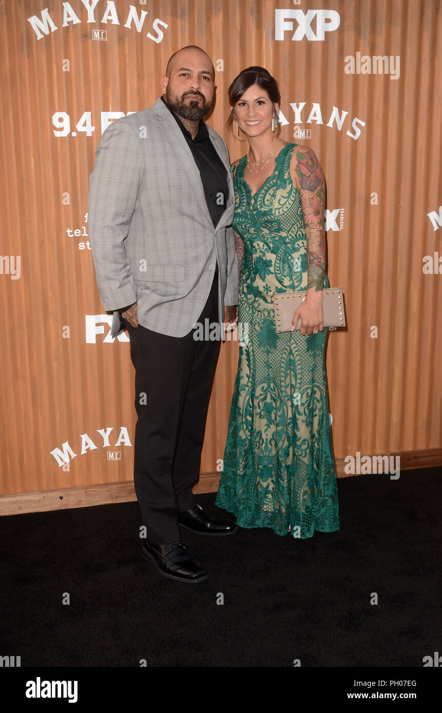 Hollywood, Ca. 28th Aug, 2018. Vincent Rocco Vargas at the Mayans M.C ...