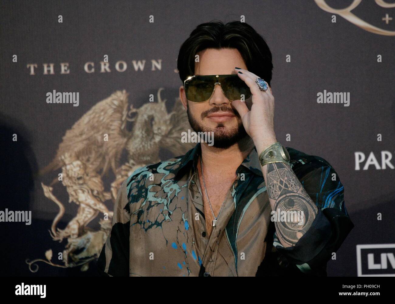 Las Vegas, NV, USA. 28th Aug, 2018. Adam Lambert at arrivals for QUEEN ...
