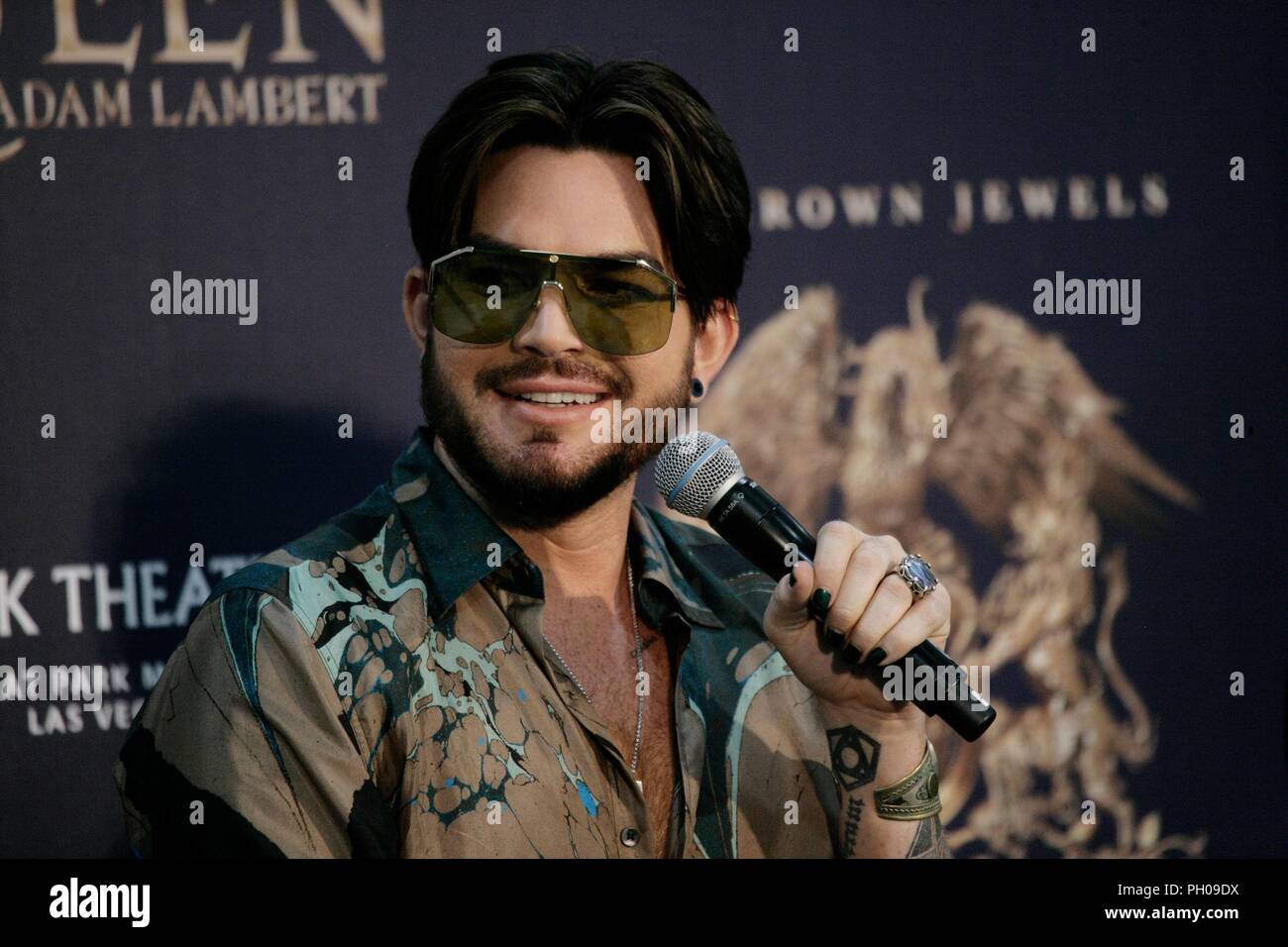 Las Vegas, NV, USA. 28th Aug, 2018. Adam Lambert at arrivals for QUEEN ...