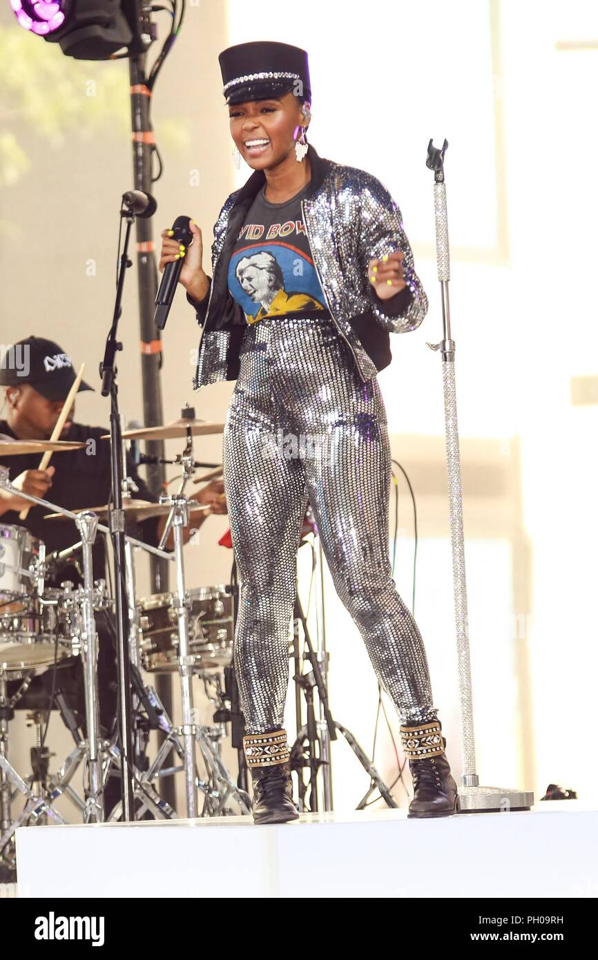 Janelle Monae on stage for Janelle Monae in Concert on the NBC Today ...