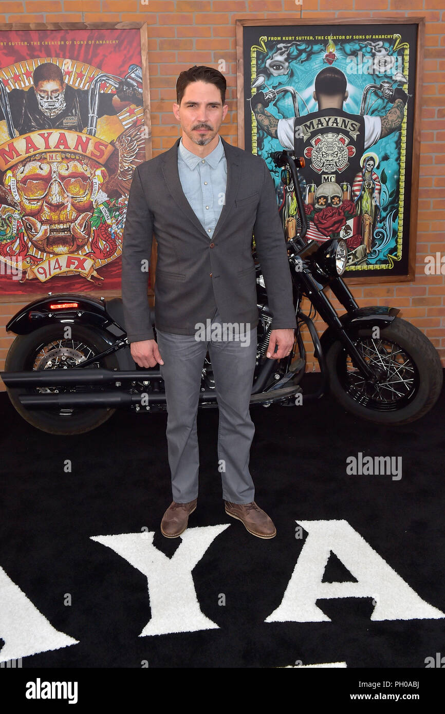 Maurice Compte attending the premiere of FX's 'Mayans M.C.' at TCL ...