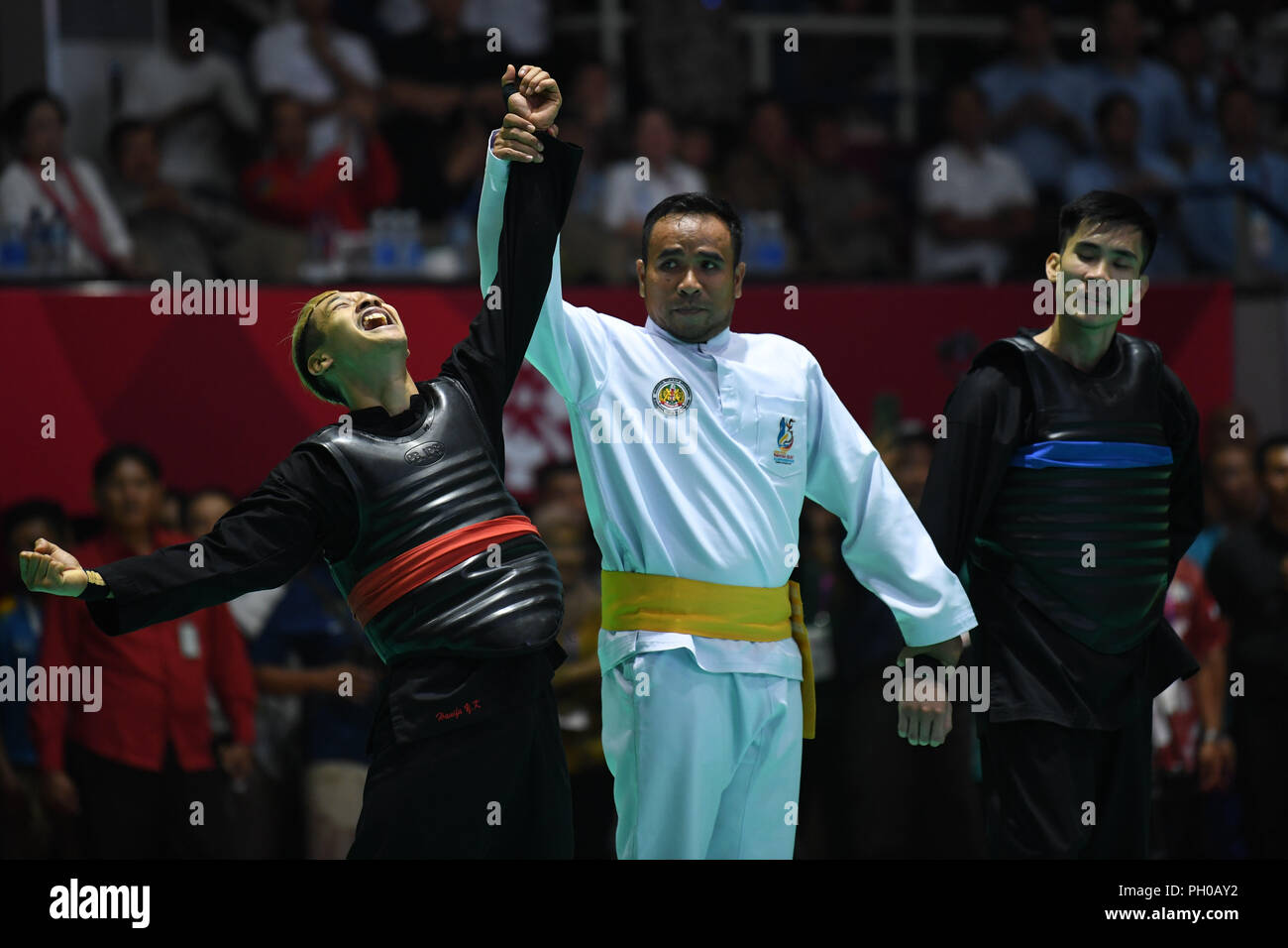 Jakarta, Indonesia. 29th Aug, 2018. Hanifan Yudani Kusumah of Indonesia ...