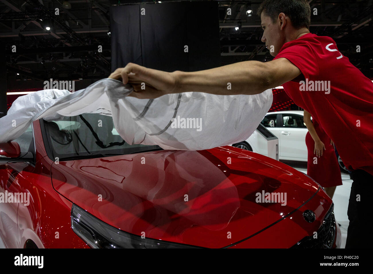 Moscow, Russia. 29th August 2018. 2018 Moscow International Motor Show ...