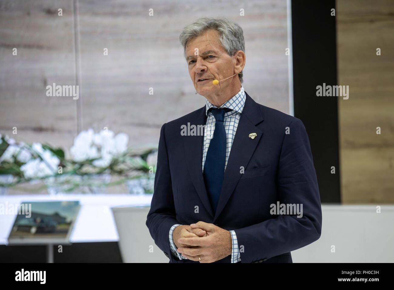 Moscow, Russia. 29th August 2018. 2018 Aurus CEO Hilgert Franz Gerhard ...