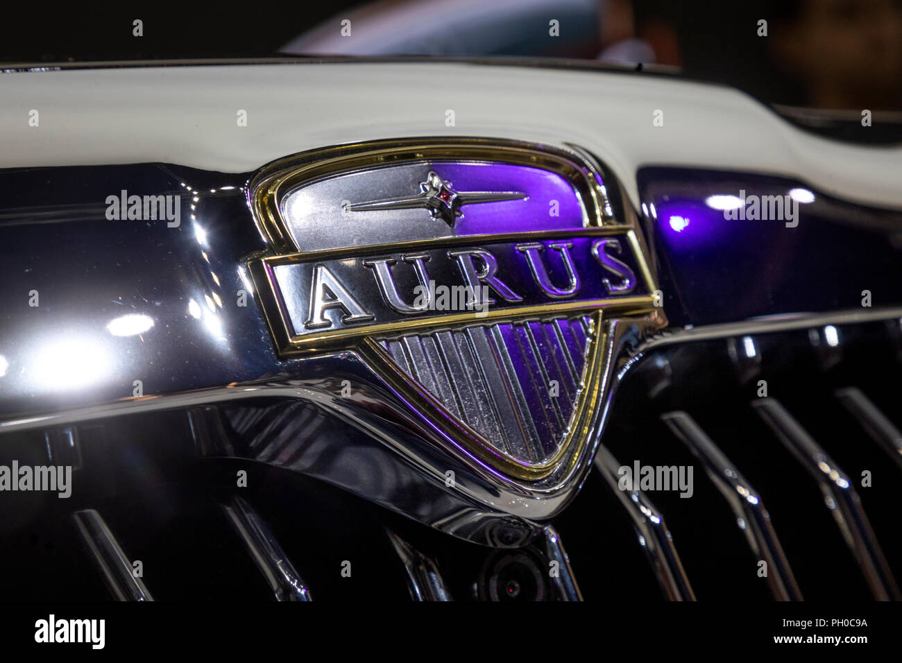 Moscow, Russia. 29th August 2018. An Aurus Senat vehicle designed by ...