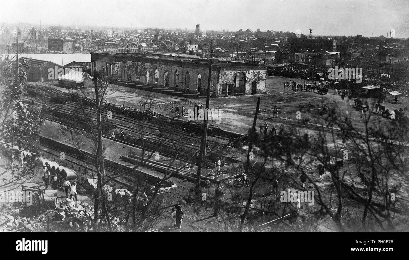 [ 1923 Japan - Great Kanto Earthquake in Tokyo ] — Ueno, Tokyo. In the ...