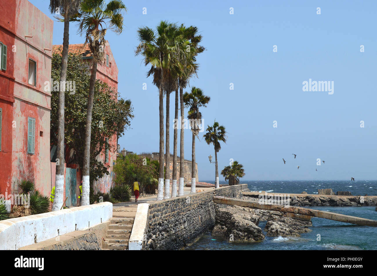 Gorée island, an old slave trading centre, near Dakar, Senegal Stock ...