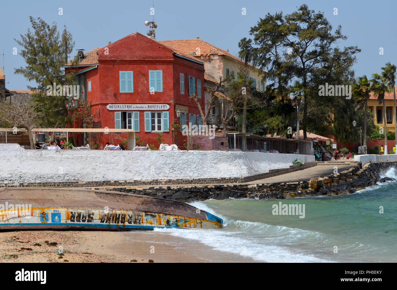 Gorée island, an old slave trading centre, near Dakar, Senegal Stock ...