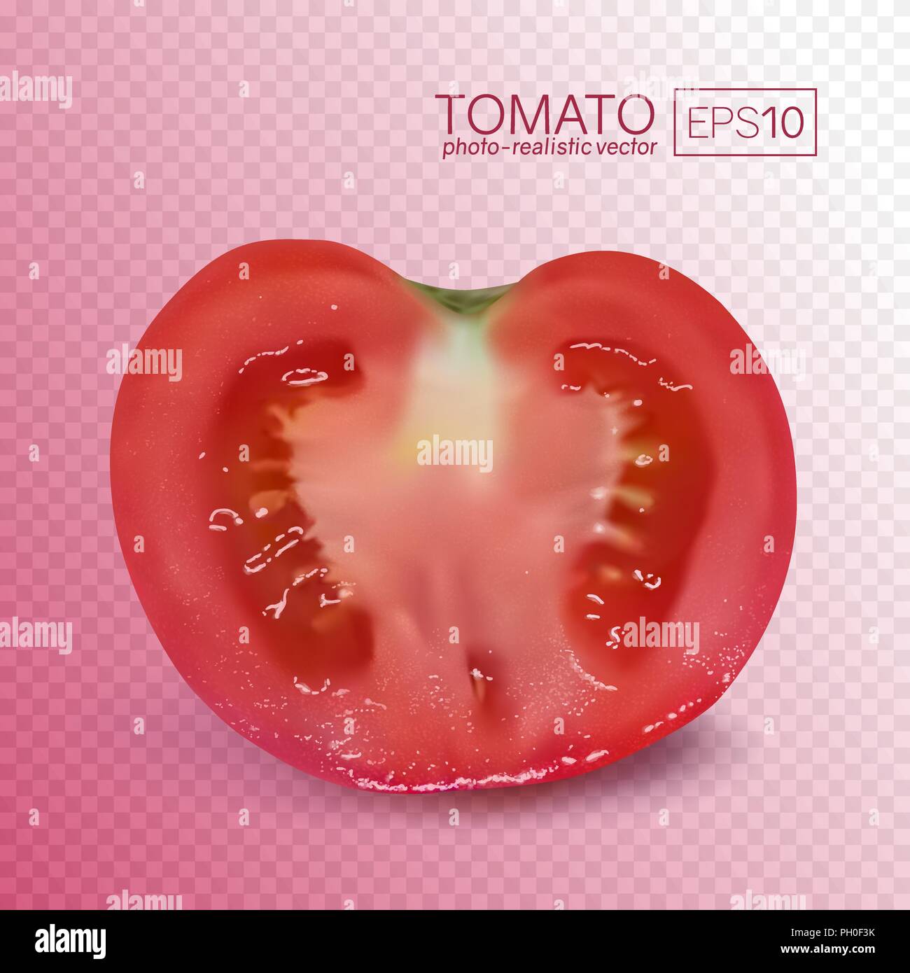 Ripe tomato photo Stock Vector Images - Alamy