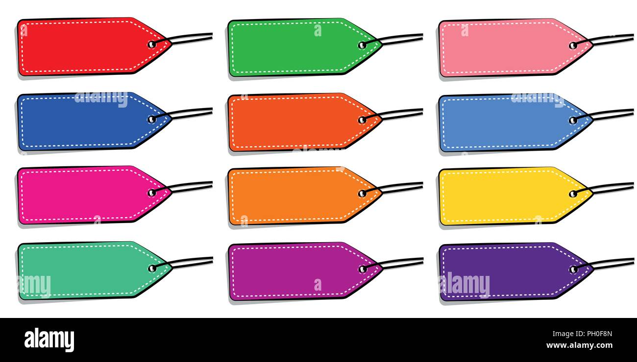 Colorful Labels High Resolution Stock Photography and Images - Alamy