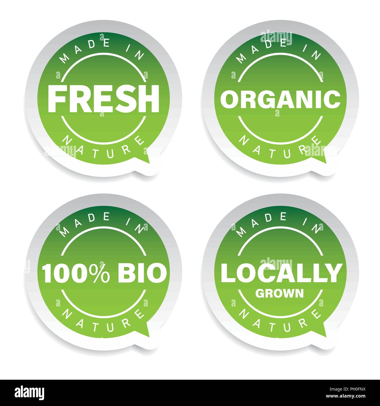 Organic product label set Stock Vector Image & Art - Alamy