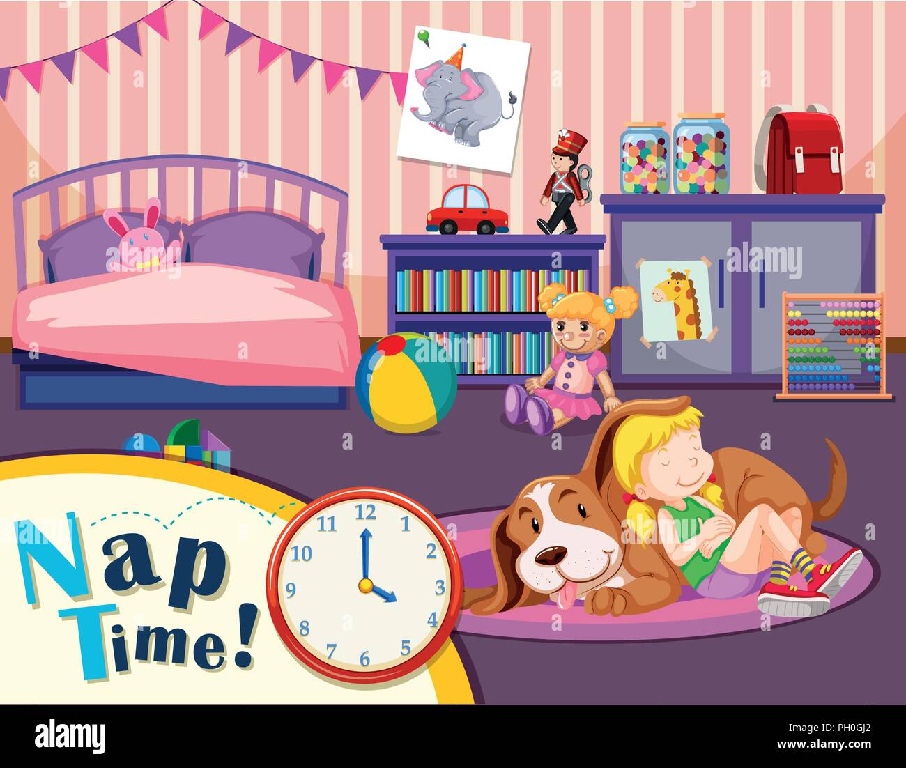 Nap time Stock Vector Images - Alamy