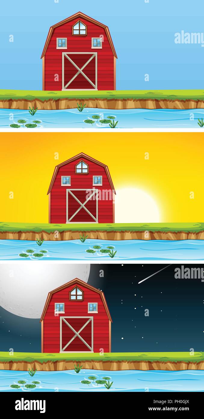 Set of barn scenes illustration Stock Vector Image & Art - Alamy