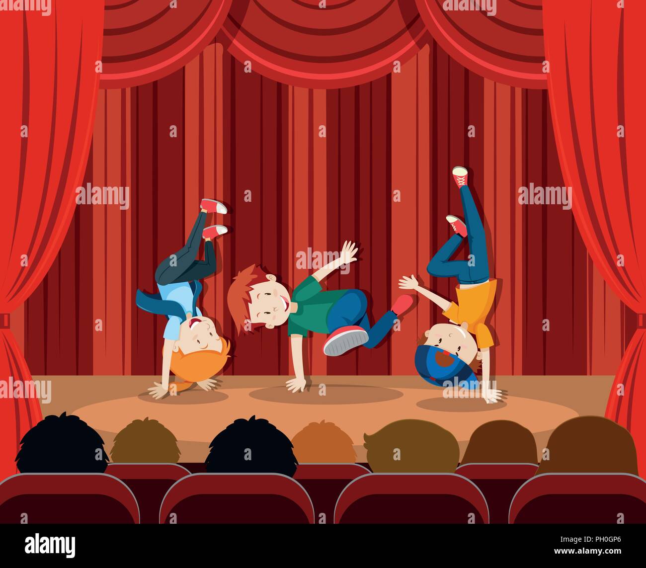 A street dance performance illustration Stock Vector Image & Art - Alamy