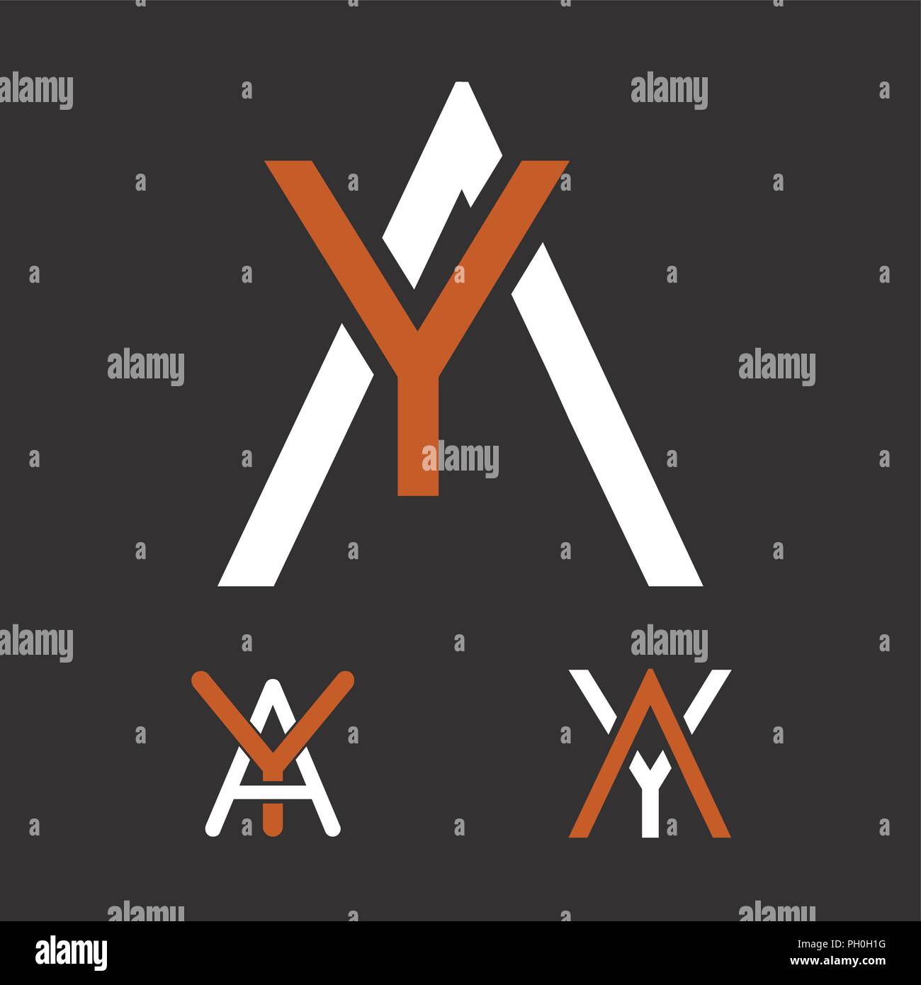 A and Y initial letters creative logo template Stock Vector Image & Art ...