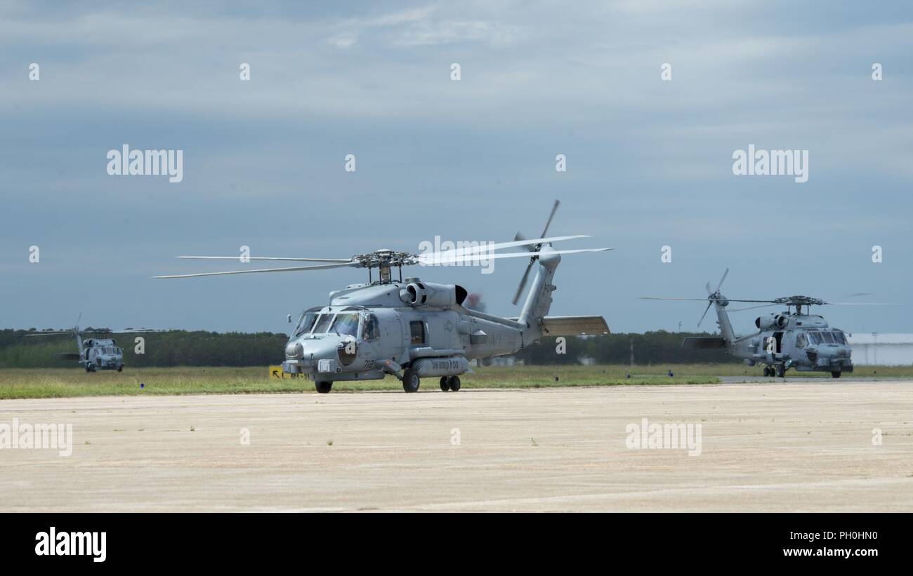Crew from "The World Famous Swamp Foxes" HSM-74 stationed at Naval Air ...