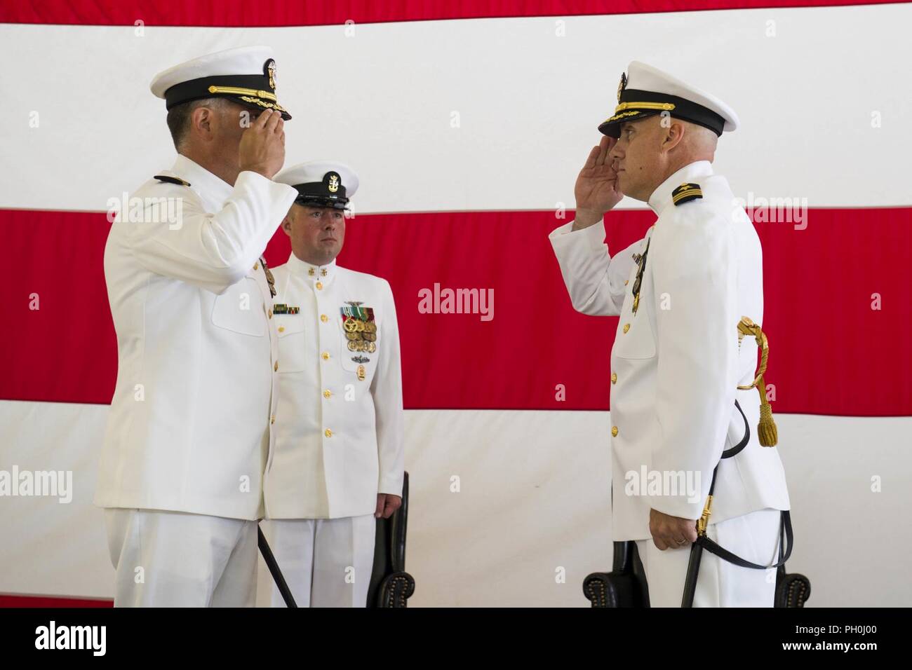 OAK HARBOR, Wash. (June 14, 2018) Cmdr. Michael D. Bishop, incoming ...