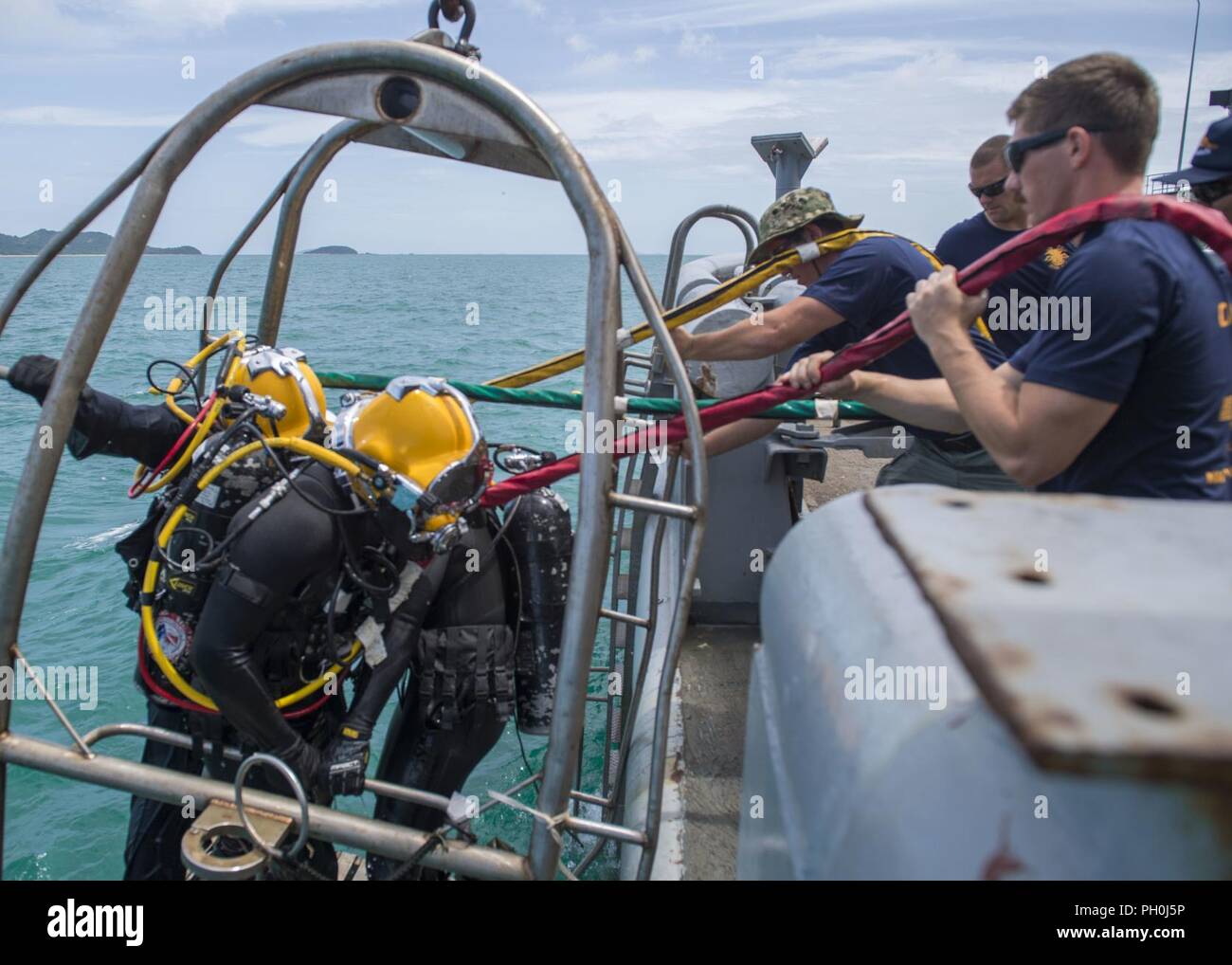 Thailand (June 15, 2018) - Sailors assigned to Mobile Diving and ...