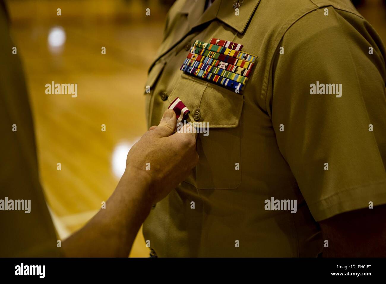 U.S. Marine Corps Lt. Col. Mark R. Liston, the outgoing commanding ...