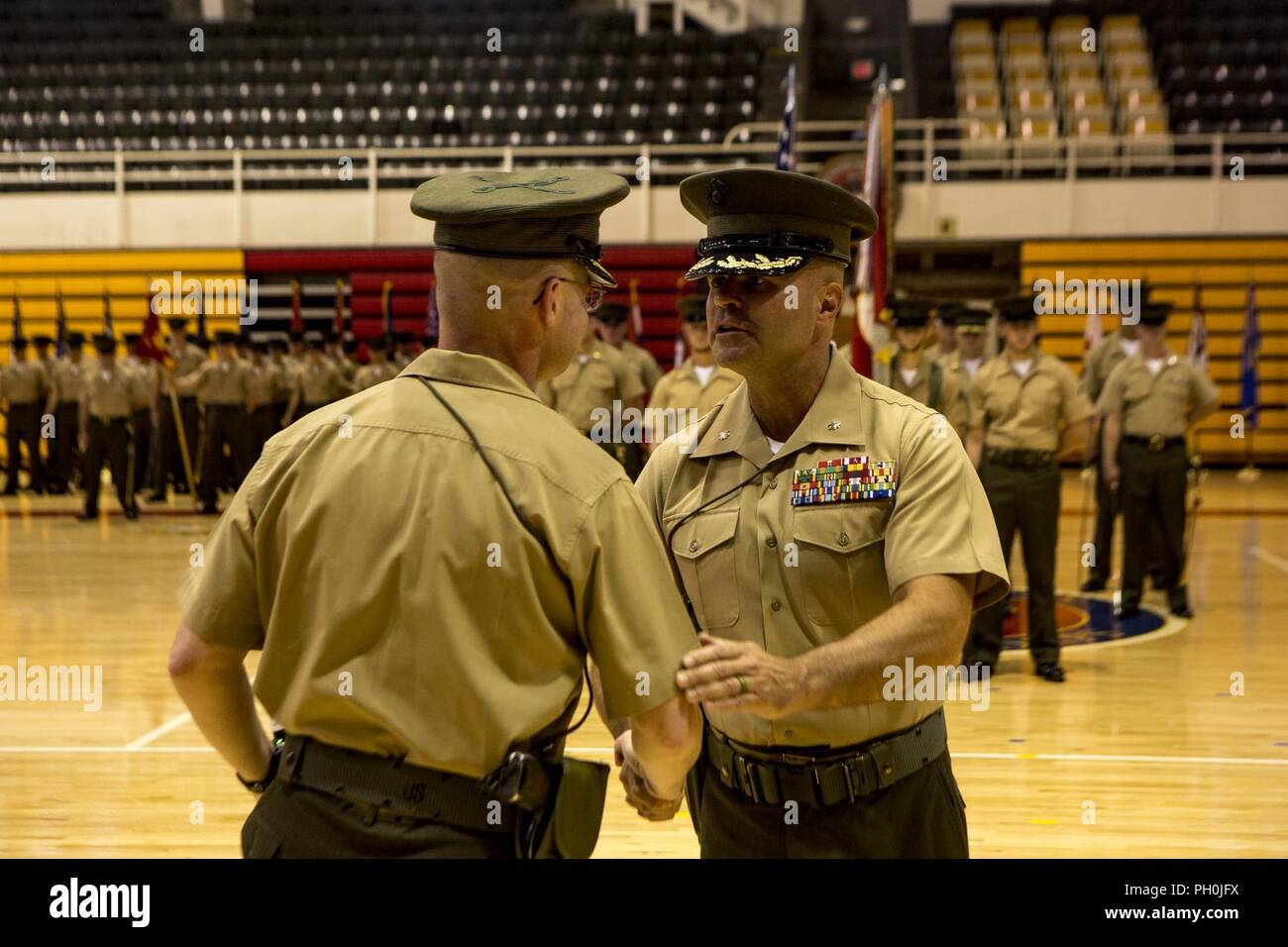 U.S. Marine Corps Lt. Col. Mark R. Liston, the outgoing commanding ...