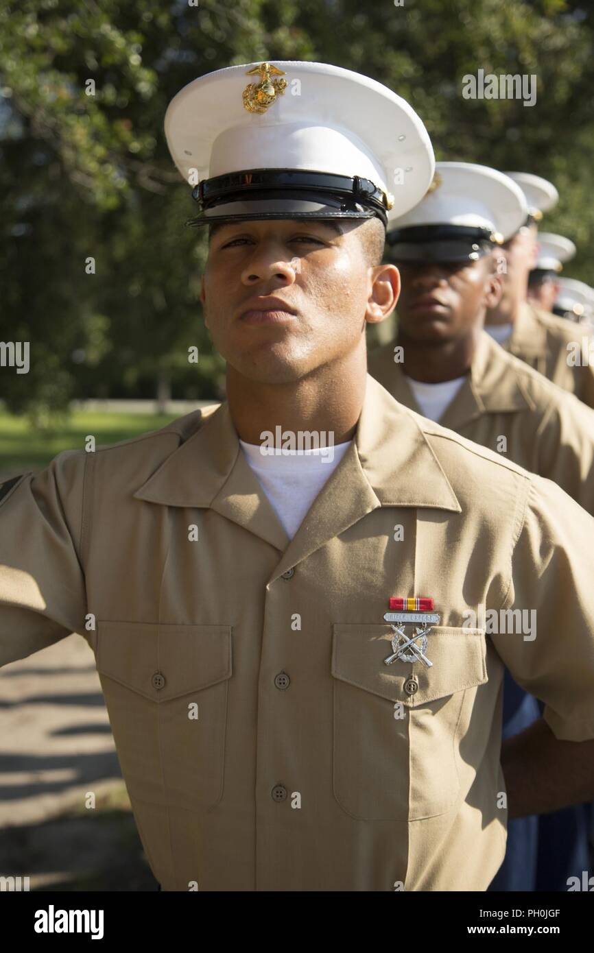 Pfc. Dylan Jolley-Little, honor graduate for Platoon 1044, Delta ...