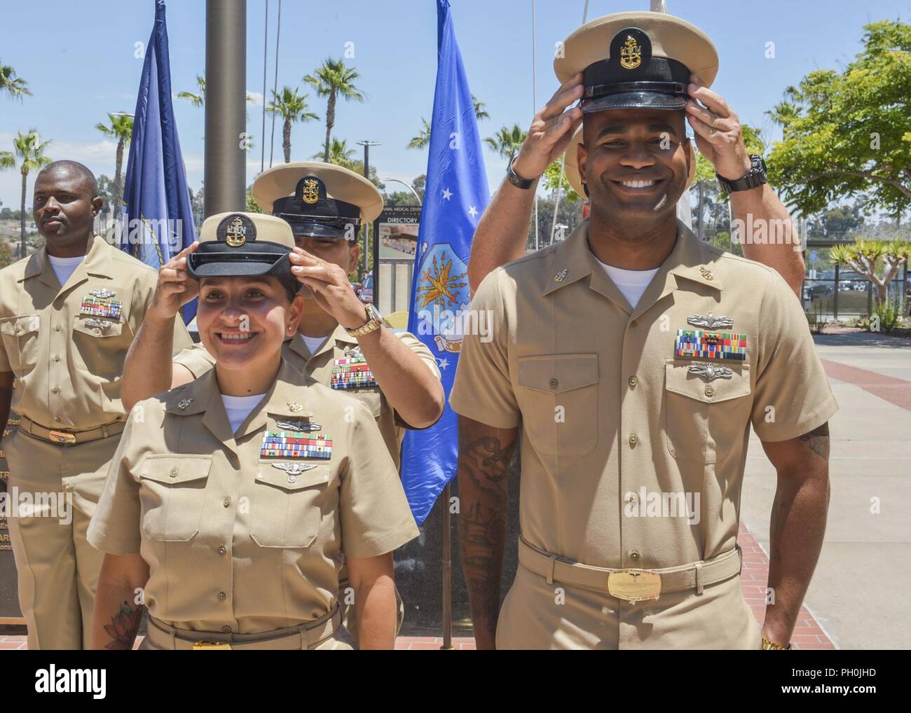 SAN DIEGO (June 14, 2018) Chief Hospital Corpsman Giuy, right, and ...