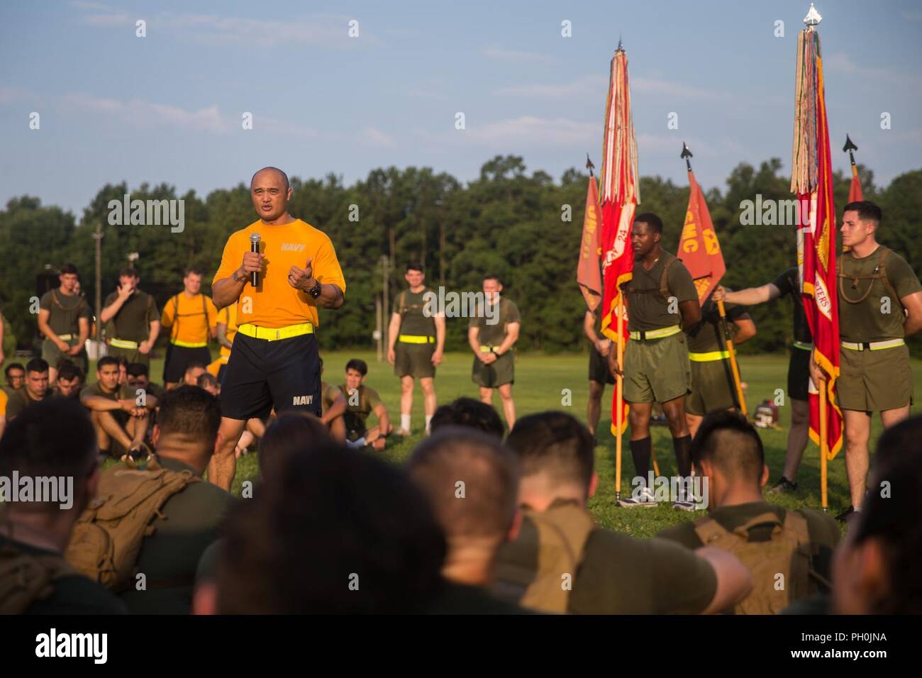 U.S. Navy Master Chief Petty Officer Christopher Rebana, command master ...