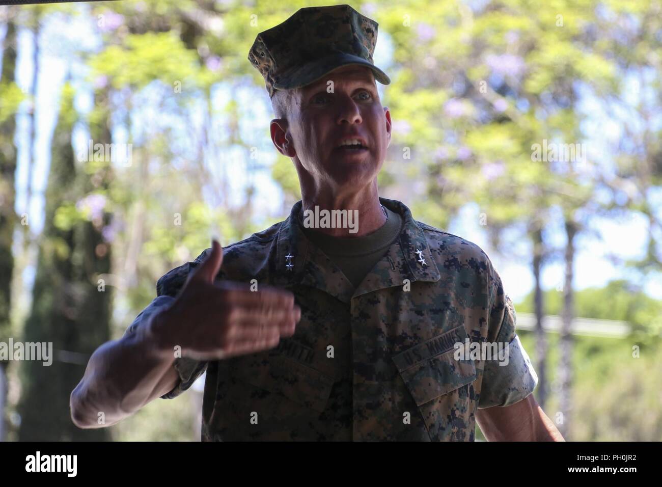 U.S. Marine Corps Maj. Gen. Eric M. Smith, commanding general of 1st ...