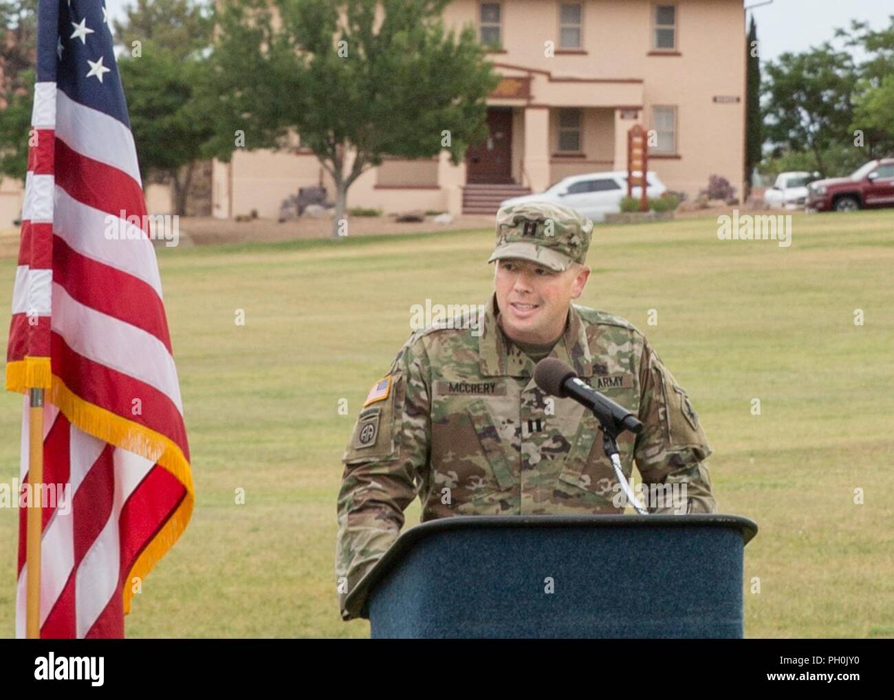 Capt. Neil McCrery, the outgoing commander of Headquarters and ...