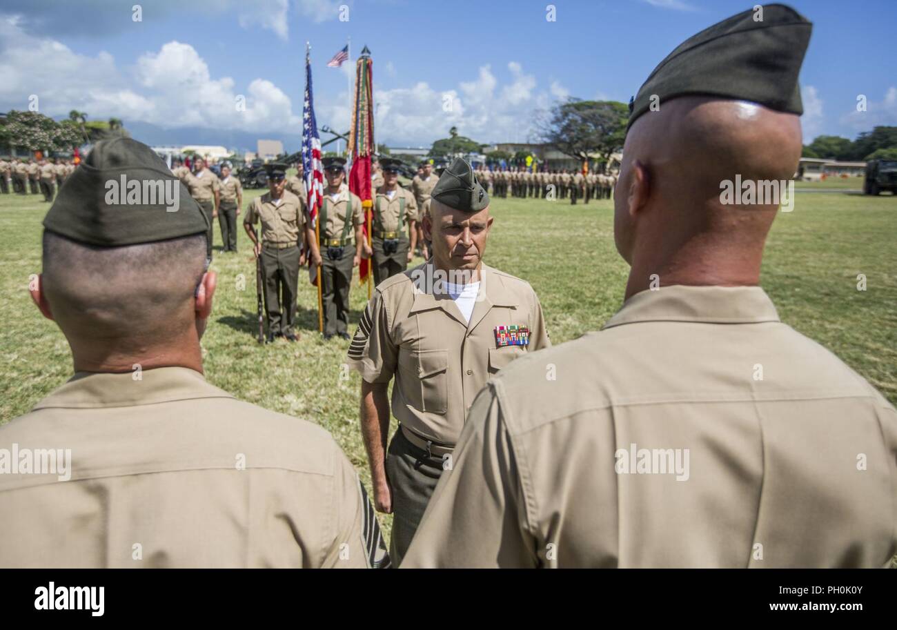 Master Gunnery Sgt. Dean Weichert, the 3rd Marine Regiment motor ...