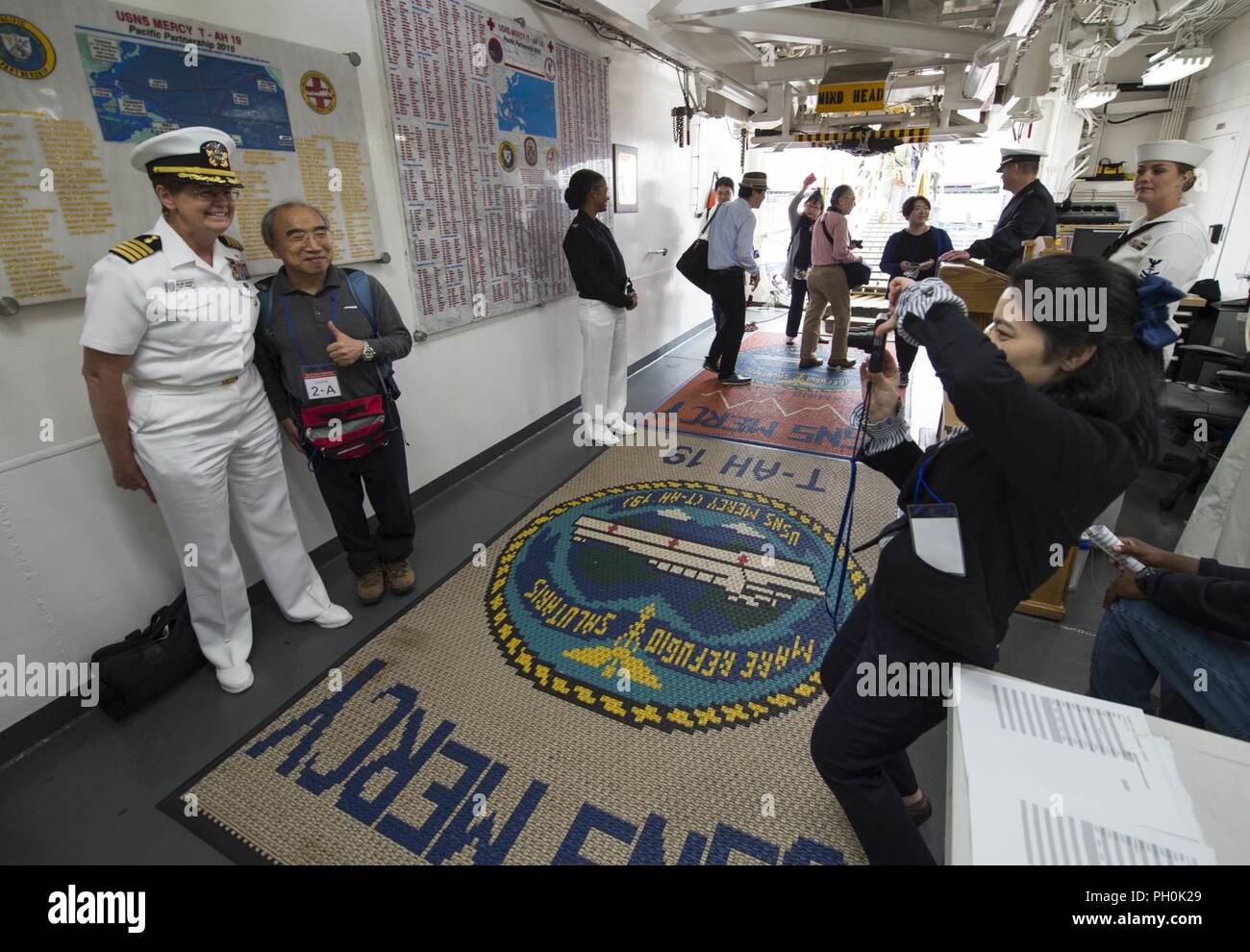 TOKYO (June 16, 2018) -- Capt. Melanie Merrick, fleet surgeon assigned ...