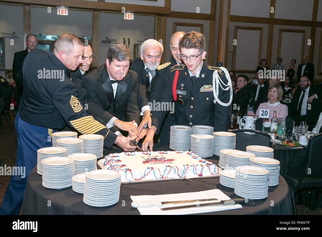 From left, Command Sgt. Major Rodger Mansker, Army Materiel Command ...