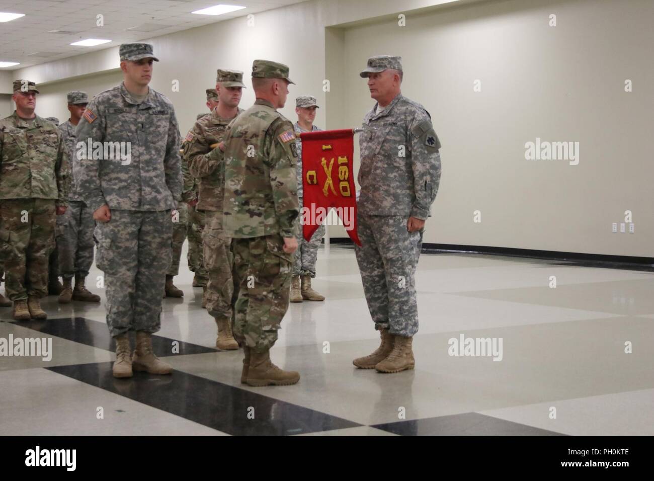Lt. Col. Jason Henry, commander of the 1st Battalion, 160th Field ...