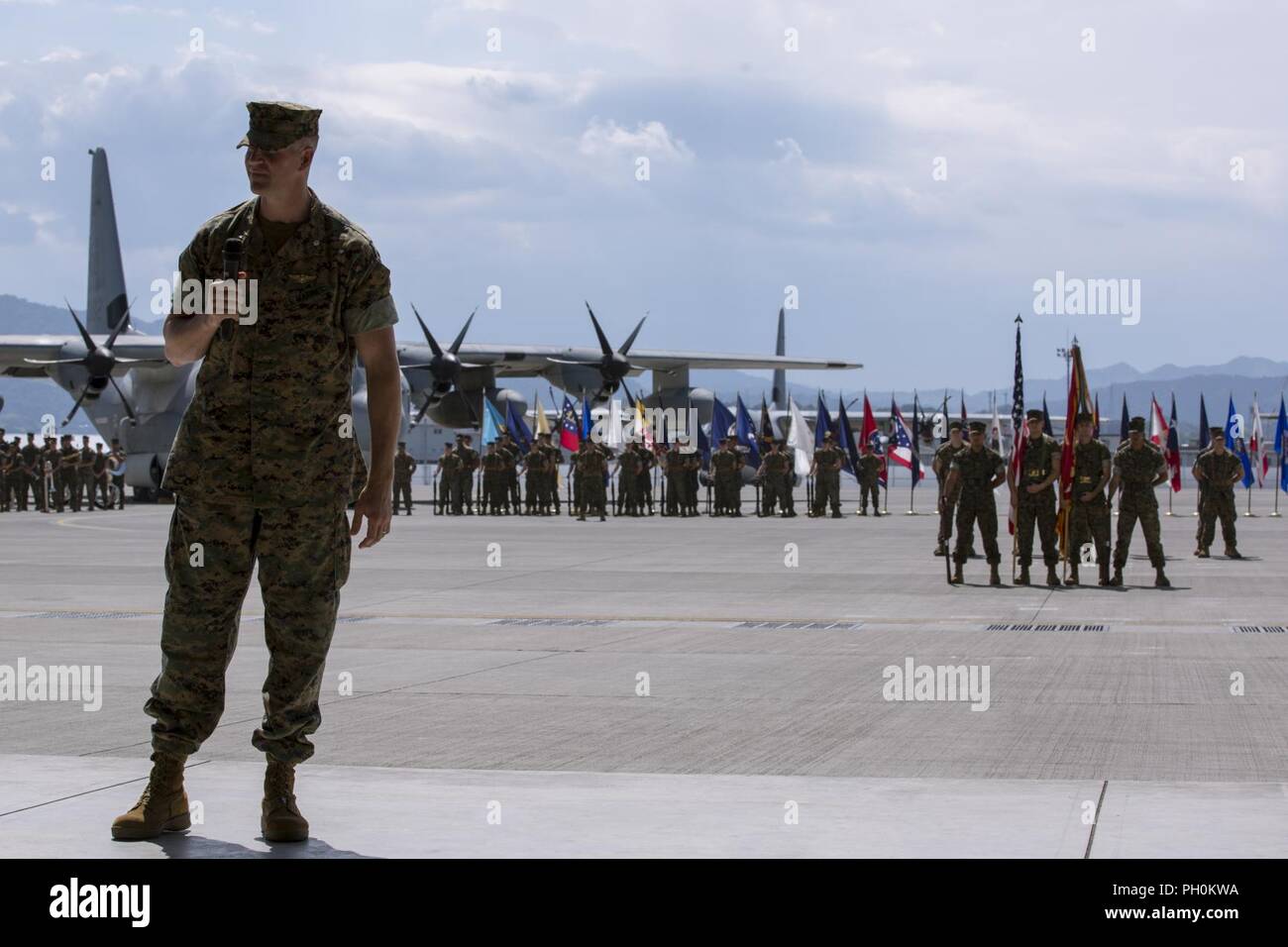 U.S. Marine Corps Lt. Col. Mitchell T. Maury, commanding officer of ...