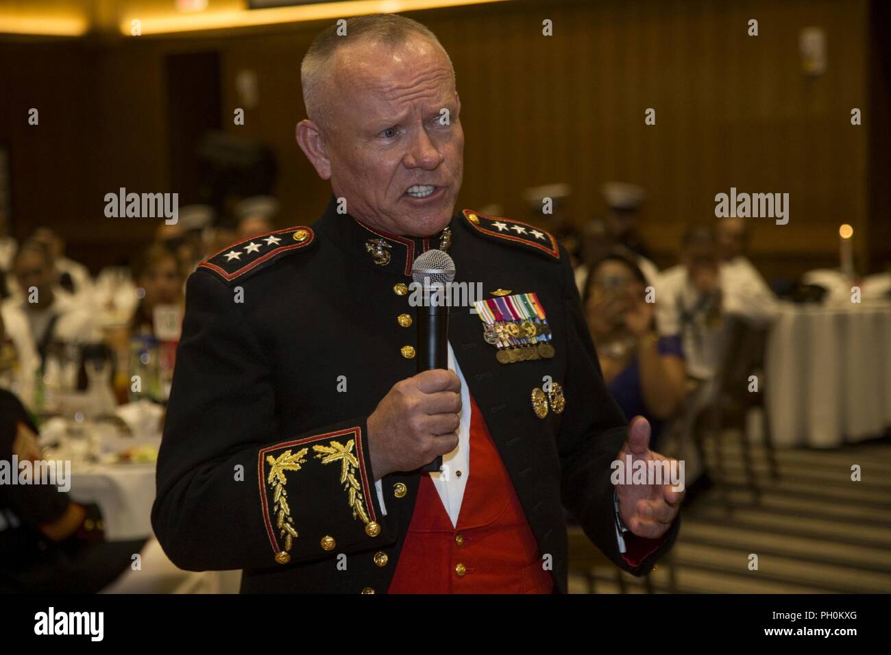 KADENA AIR BASE, OKINAWA, Japan – Lt. Gen. Lawrence Nicholson gives ...
