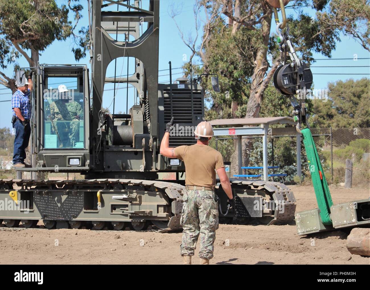 HUENEME, Calif. (June 14, 2018) Seabee students from Naval Construction ...