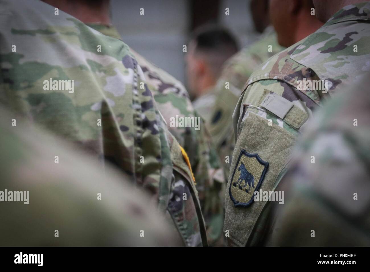 South Dakota National Guard Soldiers with Detachment 1, B. Co., 935th ...