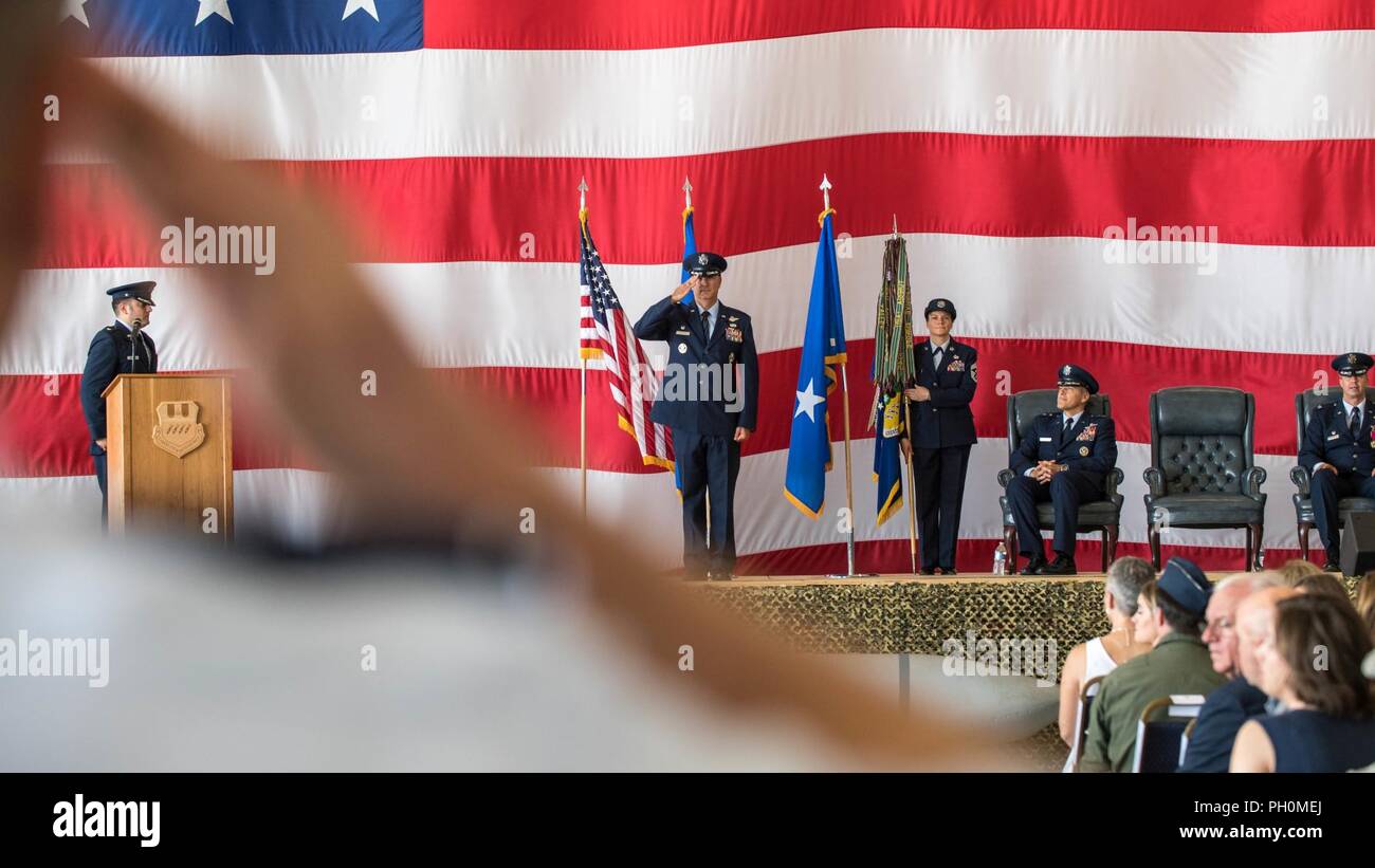 Col. Michael Miller renders his first salute as the 2nd Bomb Wing ...