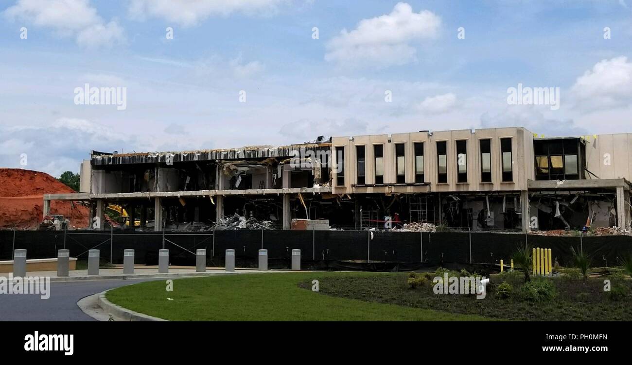 The former, 1960’s era 20th Medical Group facility is removed during ...