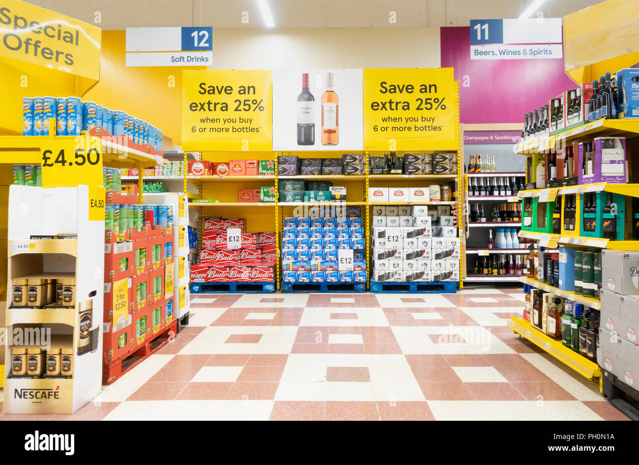 Supermarket wine offers store