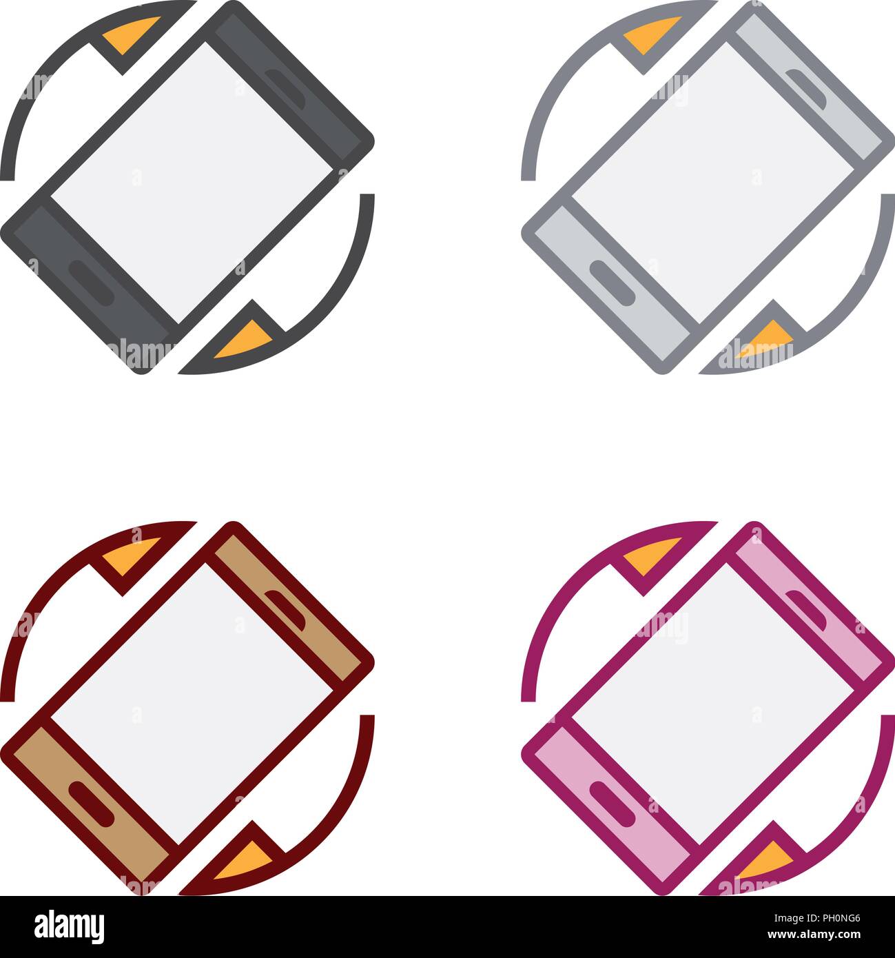 Rotate screen illustration hi-res stock photography and images - Alamy