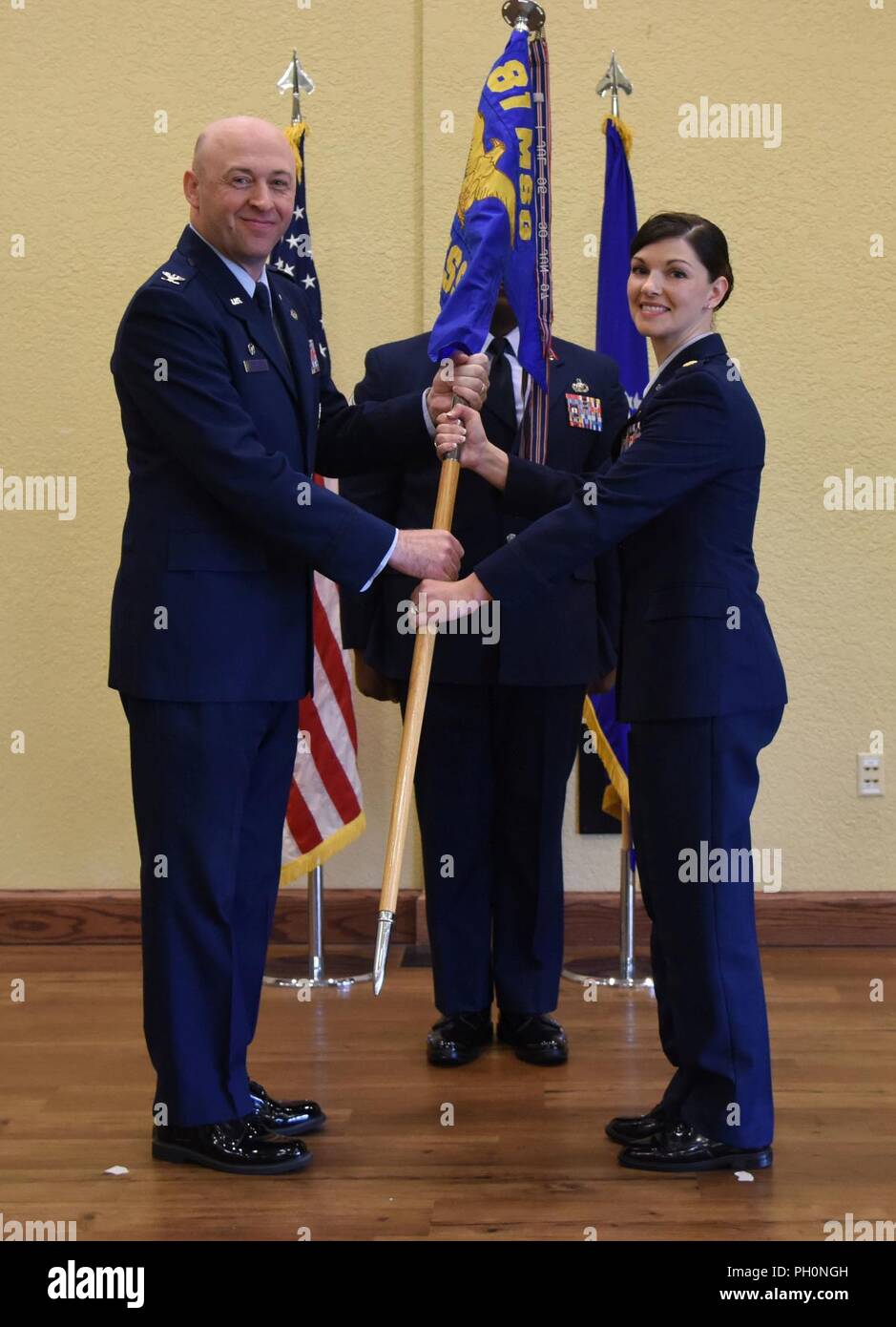 U.S. Air Force Col. Danny Davis, 81st Mission Support Group commander ...